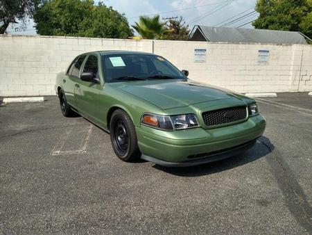 Dark Green Crown Victoria 2011 Ford Crown Victoria