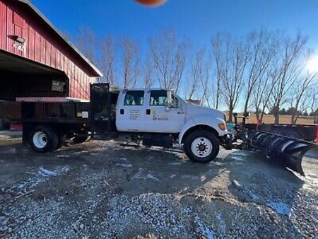 FORD F650 ford-f-650-dump-truck-with-snow-dogg-snow-plow-and-salt ...