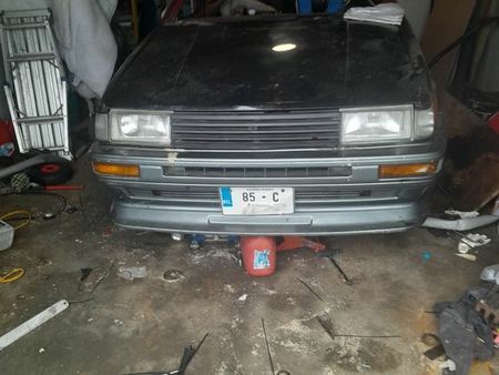 TOYOTA SPRINTER toyota ae86 red over black 20v project for sale in co ...