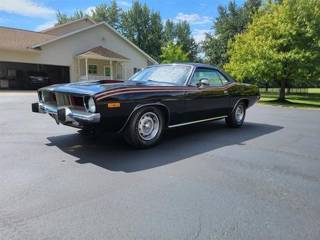 black 1973 cuda